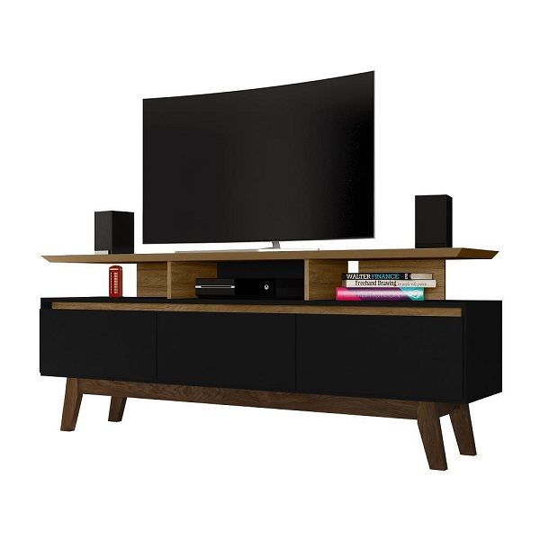 TV STAND RUBI Cinamomo / Black Matte 1.6m – MbeuTech