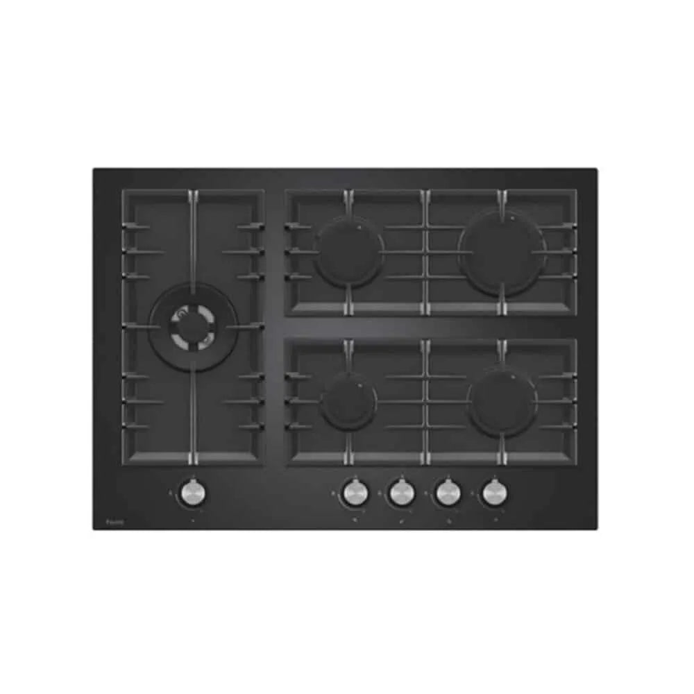 Ferre – 70CM Black Glass 5 Gas Burner Built In Hob – BL135 – MbeuTech